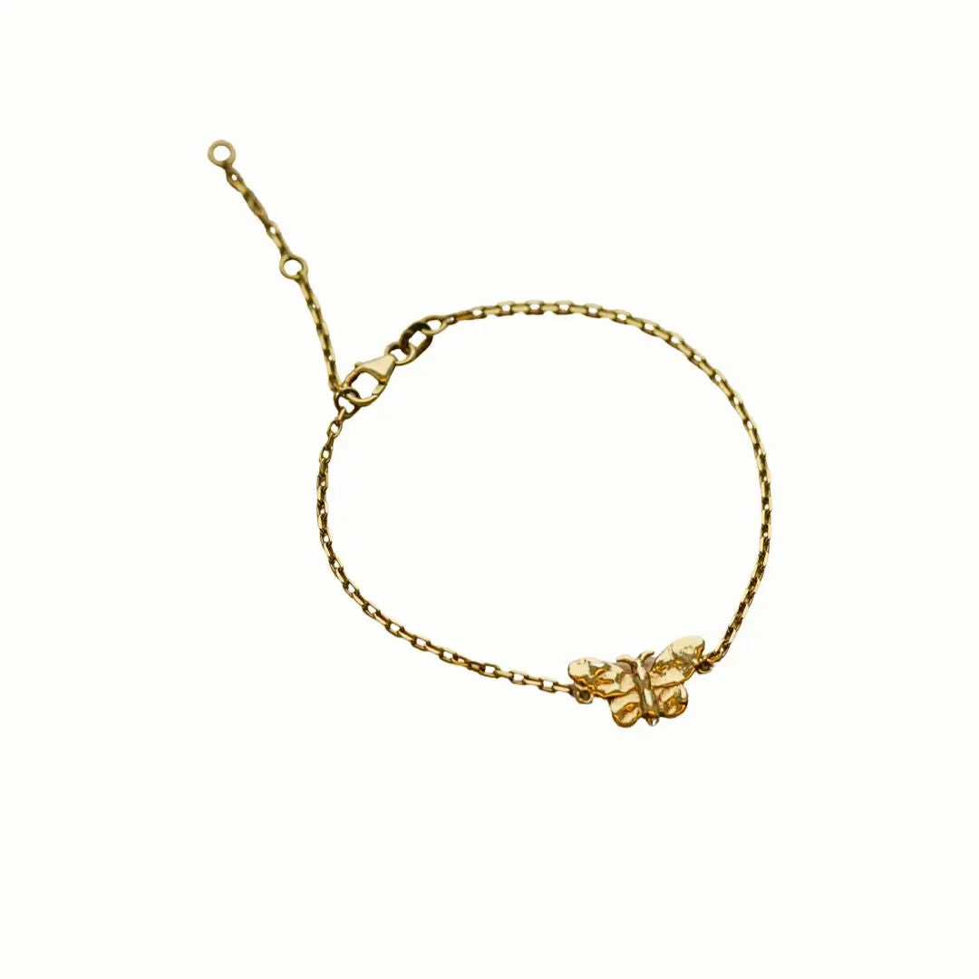 Butterfly Bracelet (9ct Yellow Gold) – Kelly Jay Jewellery