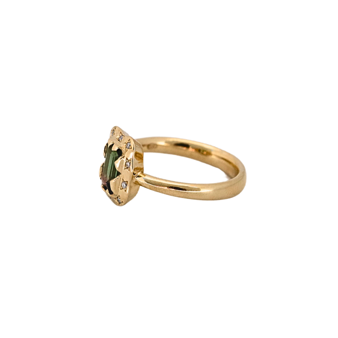 Watermelon Tourmaline Tribal Ring - Kelly Jay Jewellery – Kelly Jay ...