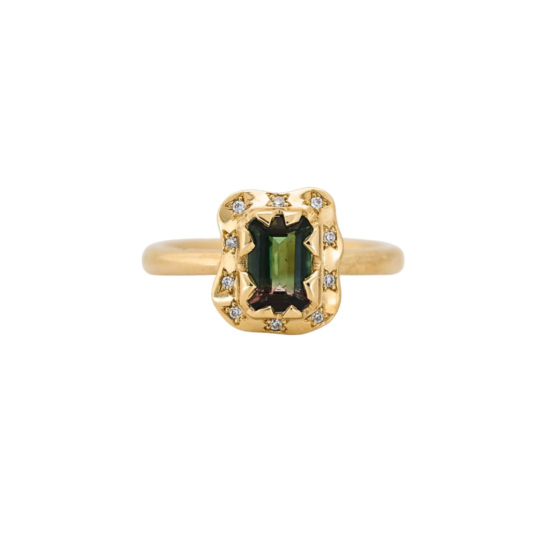 Watermelon Tourmaline Tribal Ring - Kelly Jay Jewellery – Kelly Jay ...