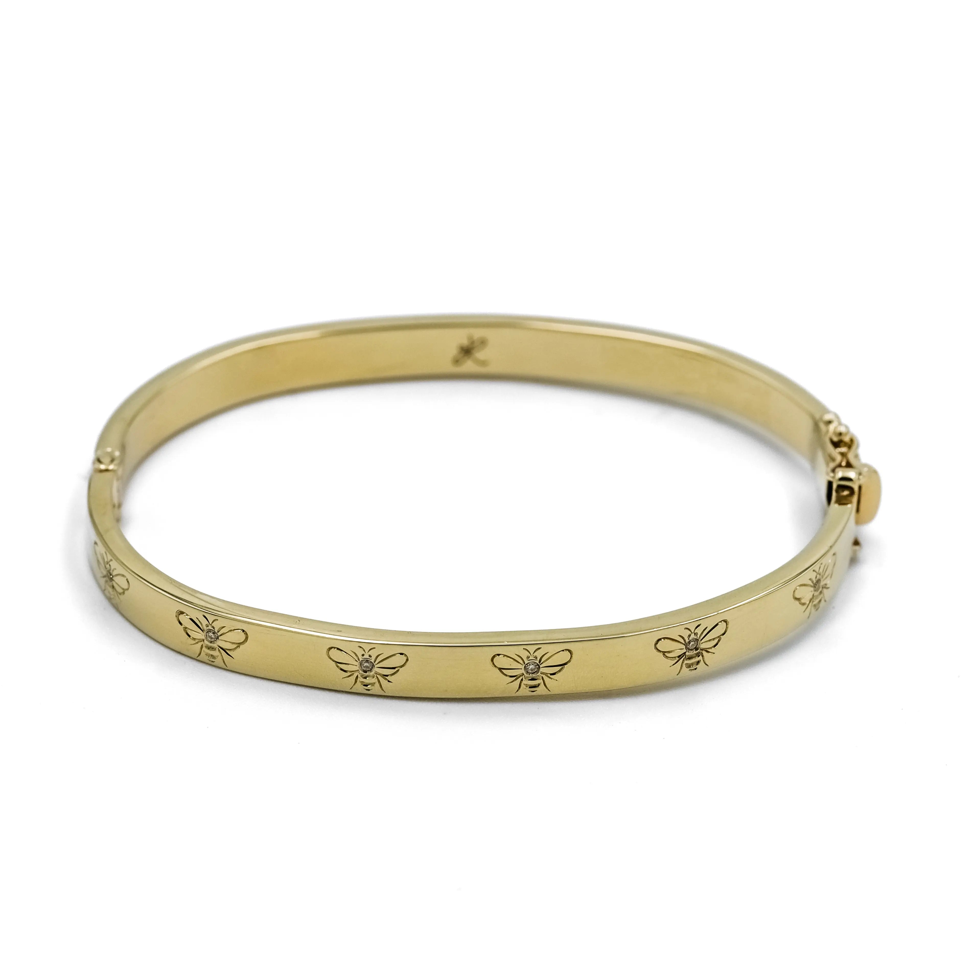 Bee Bangle - Unique Nature-Inspired Jewelry, made in gold – Kelly Jay ...