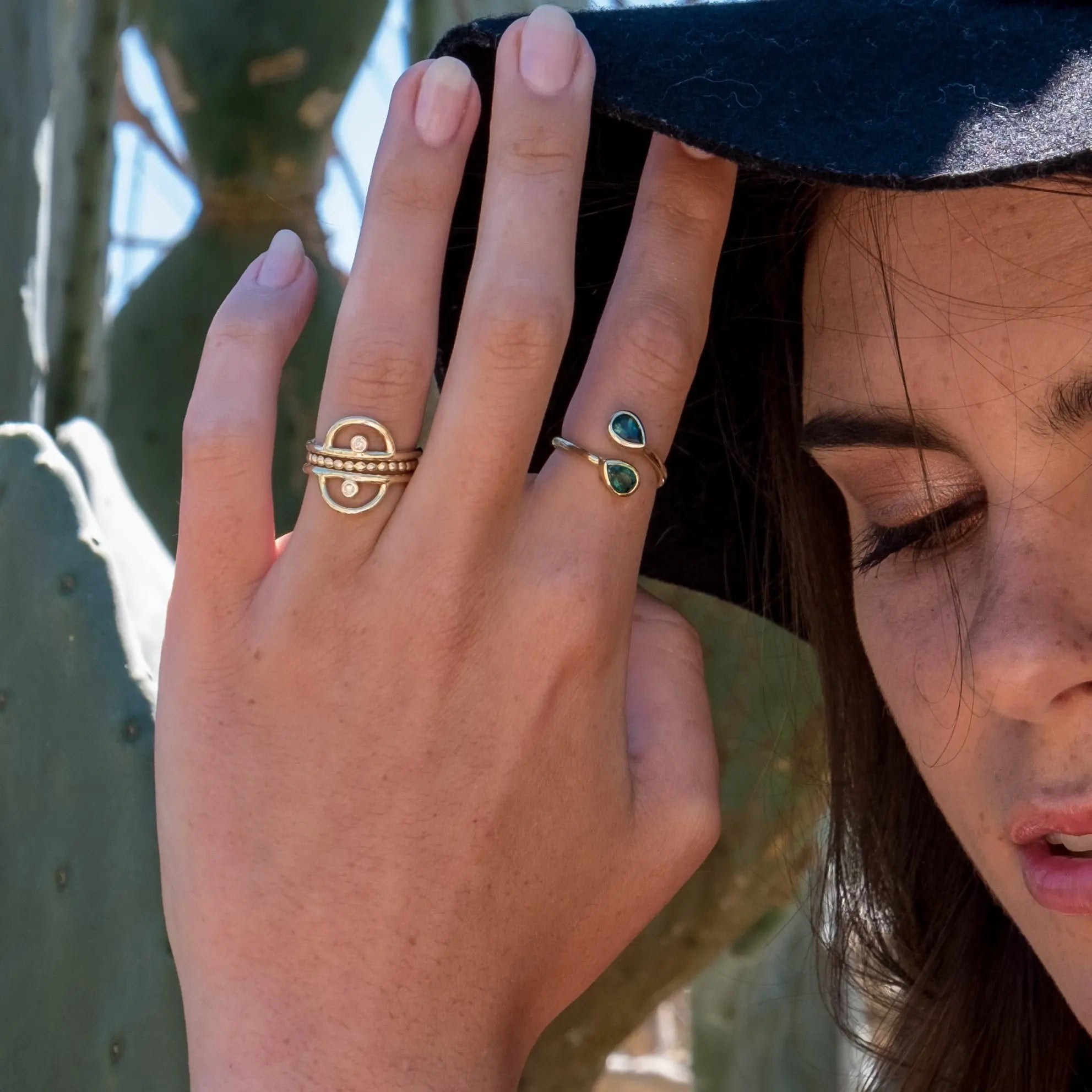 Rainbow Yellow Gold Ring – Kelly Jay Jewellery