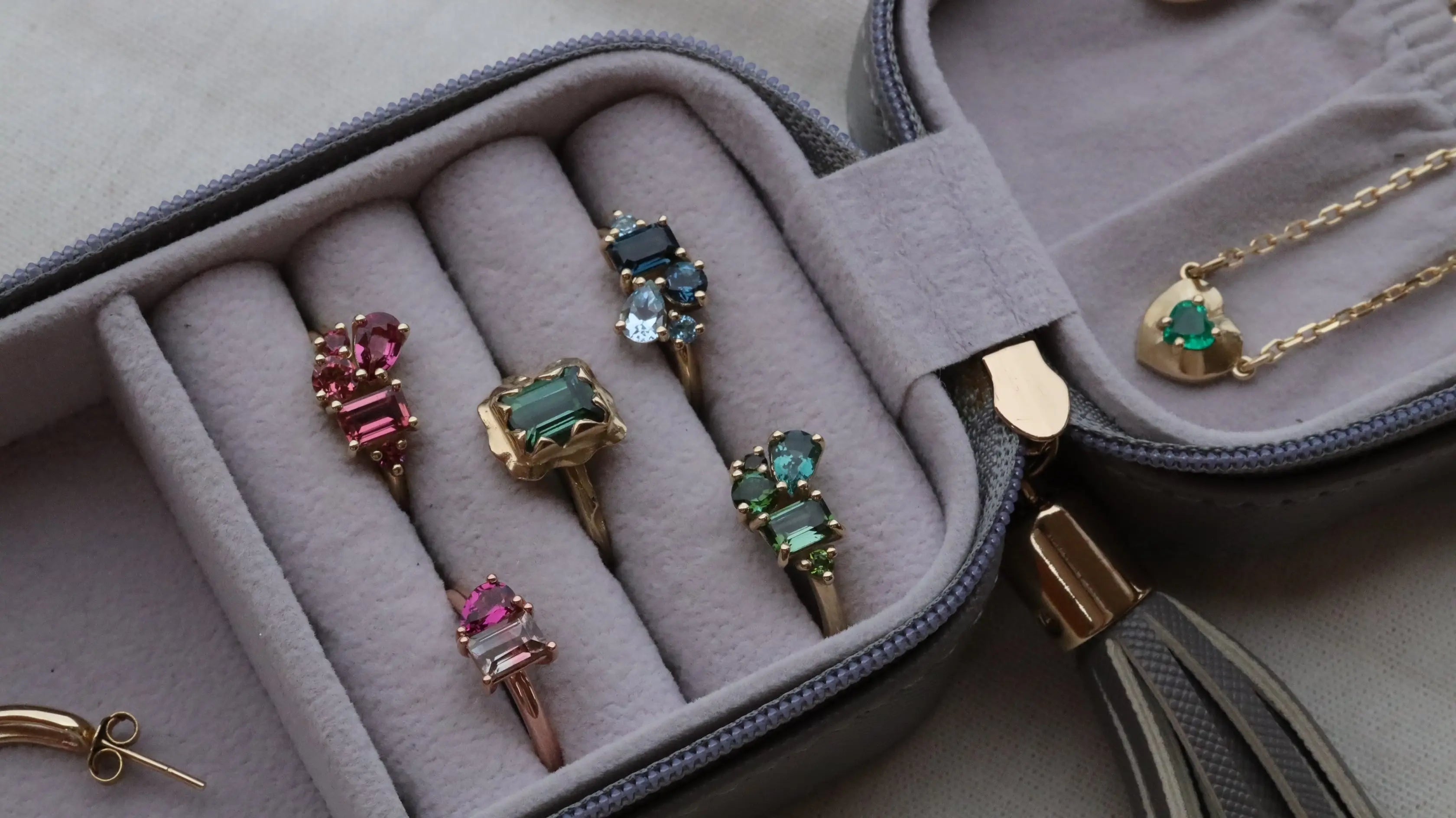 Tourmaline Cluster Ring – Kelly Jay Jewellery