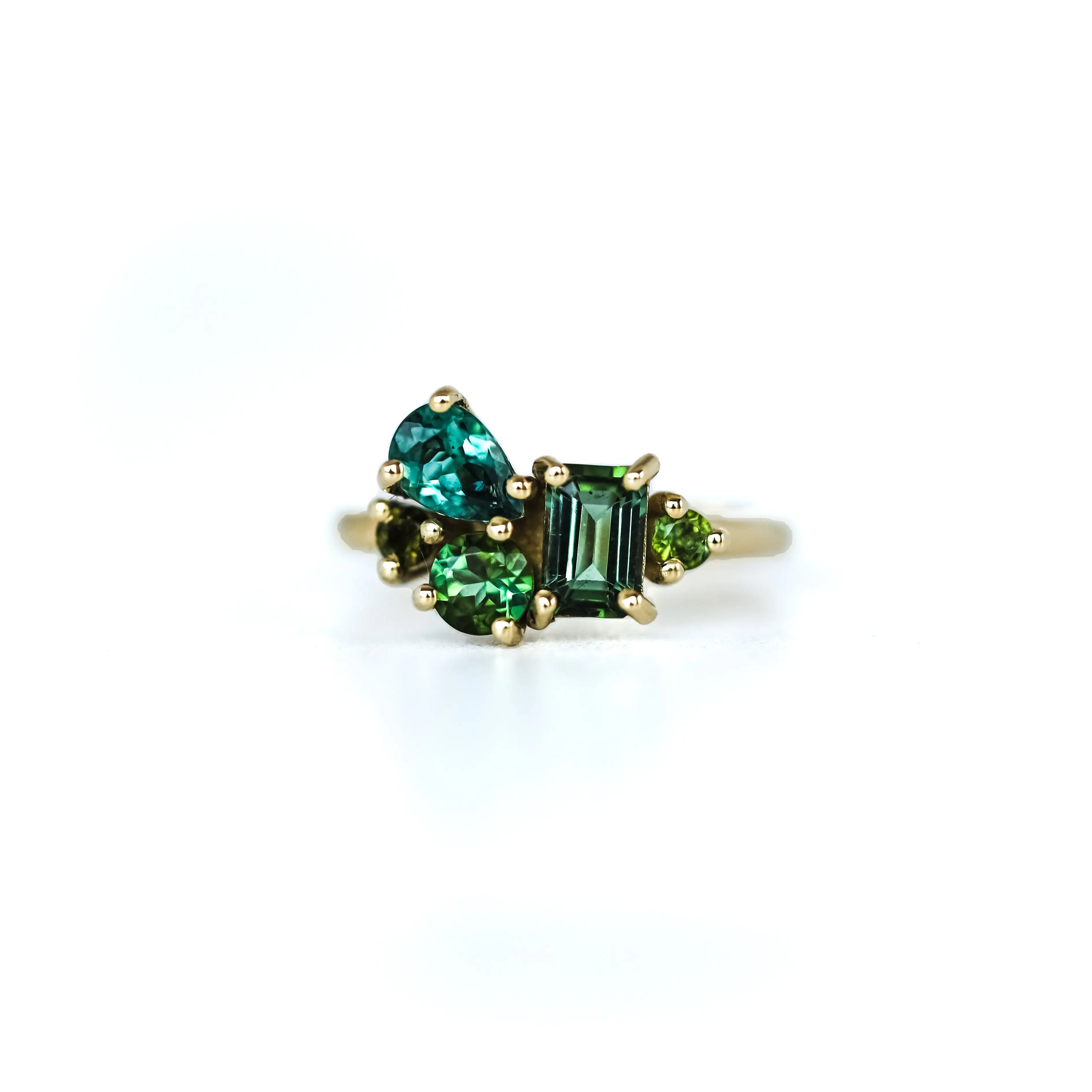 Tourmaline Cluster Ring – Kelly Jay Jewellery